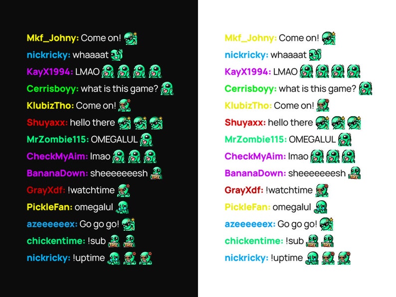 Alien Twitch Emotes: Sci-fi Animated Gifs - Etsy