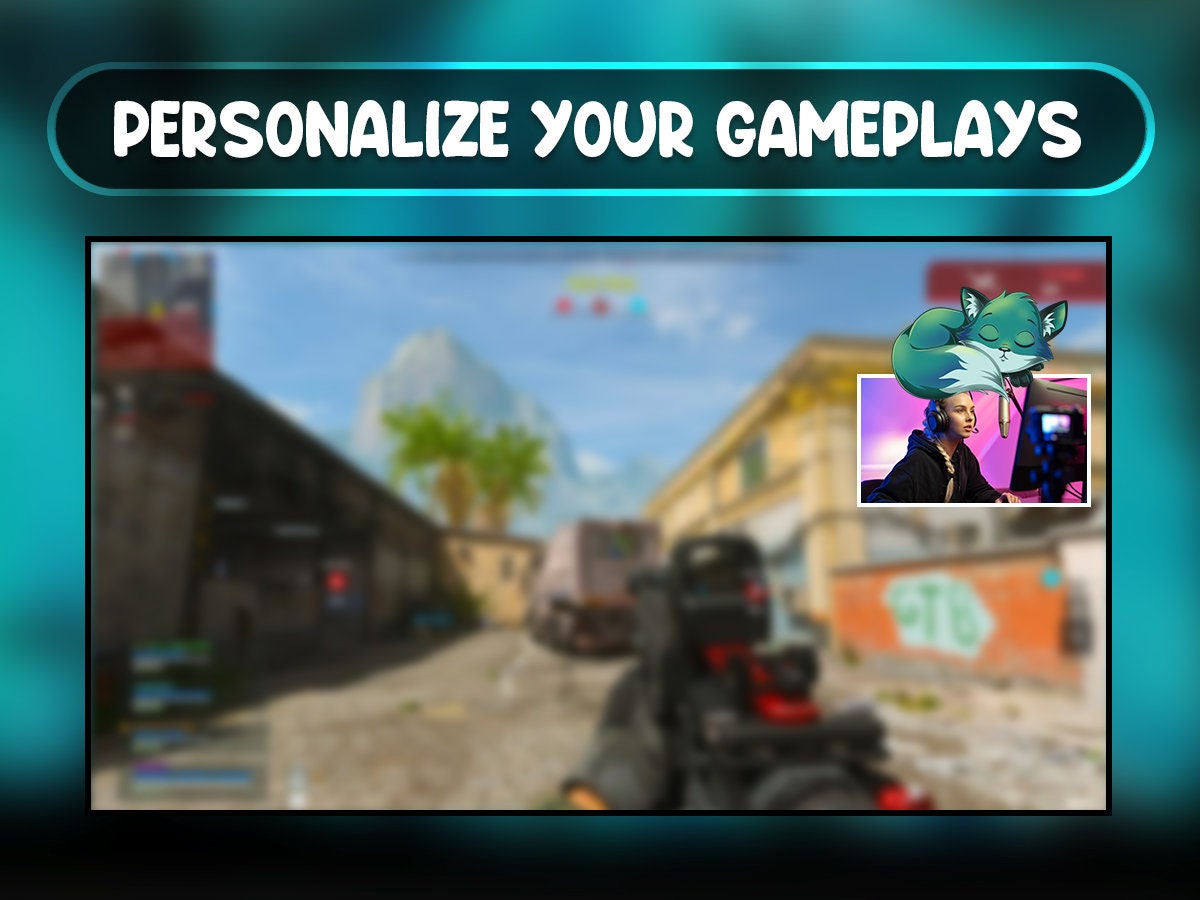 Fairy Fox Animated Stream Decoration Magic Mystical Night Streamer Gift ...