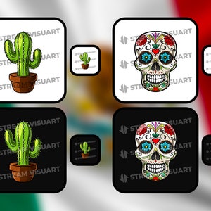 Mexican Fiesta Twitch Emotes: Chili, Tequila, Sombrero (digital ...