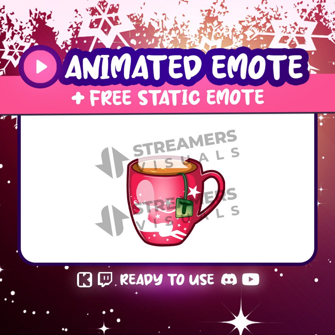 Red Mug Animated Emote Twitch Emotes Kawaii Manga Chill Moment Tea Time ...