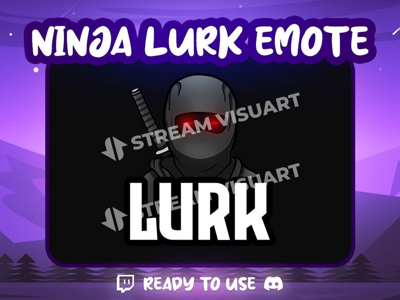 Ninja Lurk Twitch Emote Discord Emoji Kick Subscriber Japan Shadow ... Ninja Lurk Twitch Emote Discord Emoji Kick Subscriber Japan Shadow ...