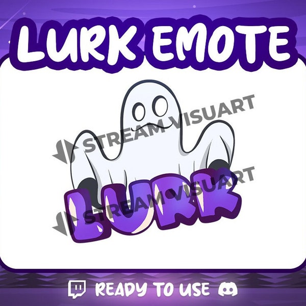 Lurk Ghost Twitch Emote Emote| - Etsy