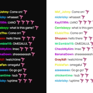 UZI Pink Twitch Emote Discord Emoji Kick Subscriber Gun Girly Blaster ...