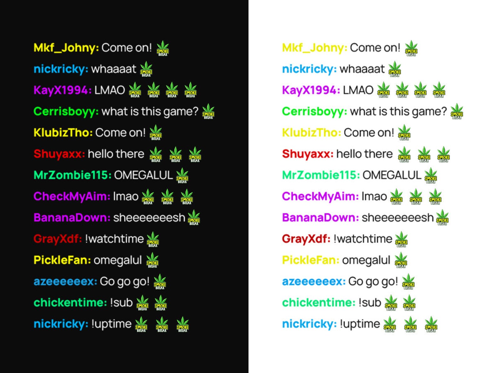 Smoke Break Weed Leaf Emote for Twitch, Discord (digital Download) - Etsy