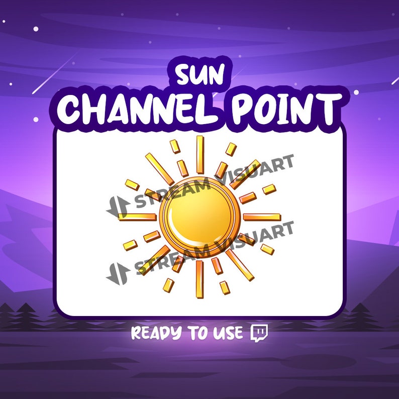 Sun Twitch Channel Point Icon Sunshine Sunlight Summer Solar Hot Heat ...
