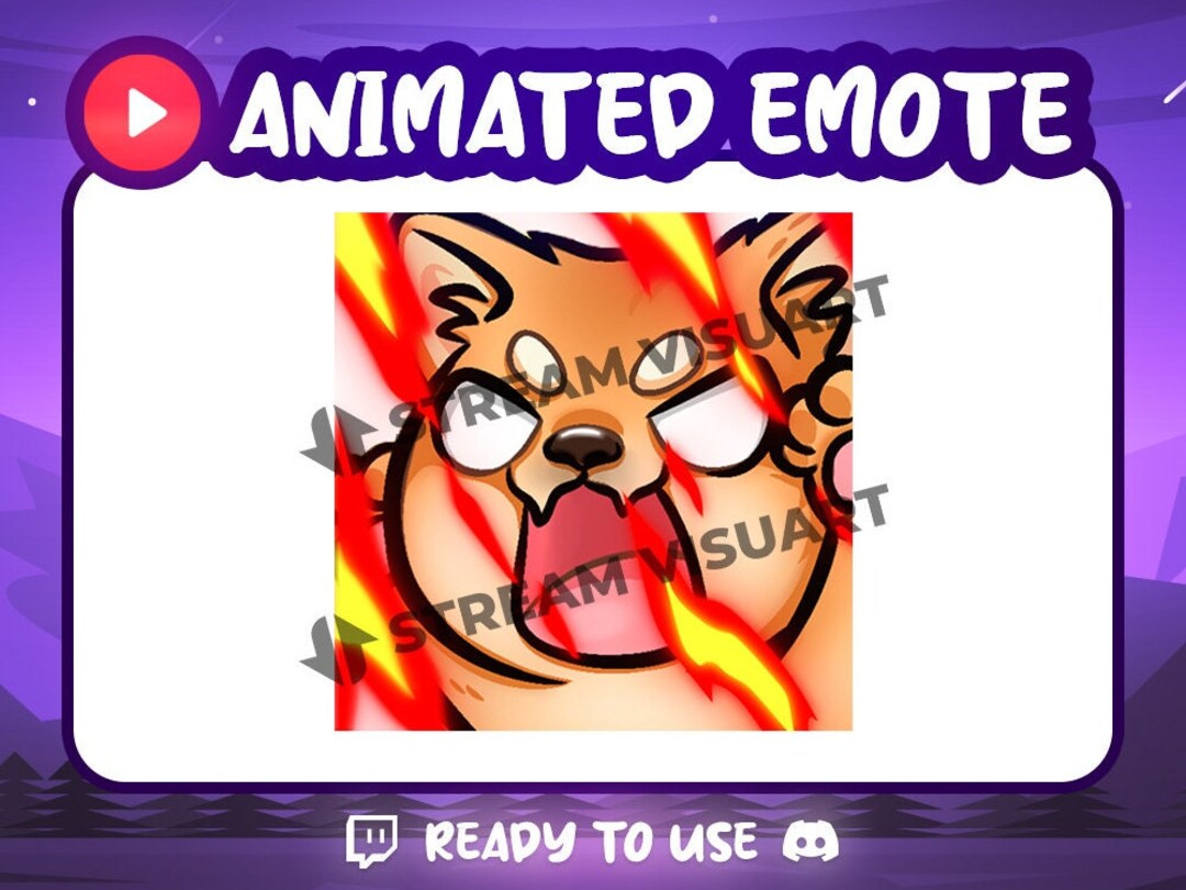 Shiba Rage Animated Twitch Emote, Angry Dog Emoji (digital Download) - Etsy