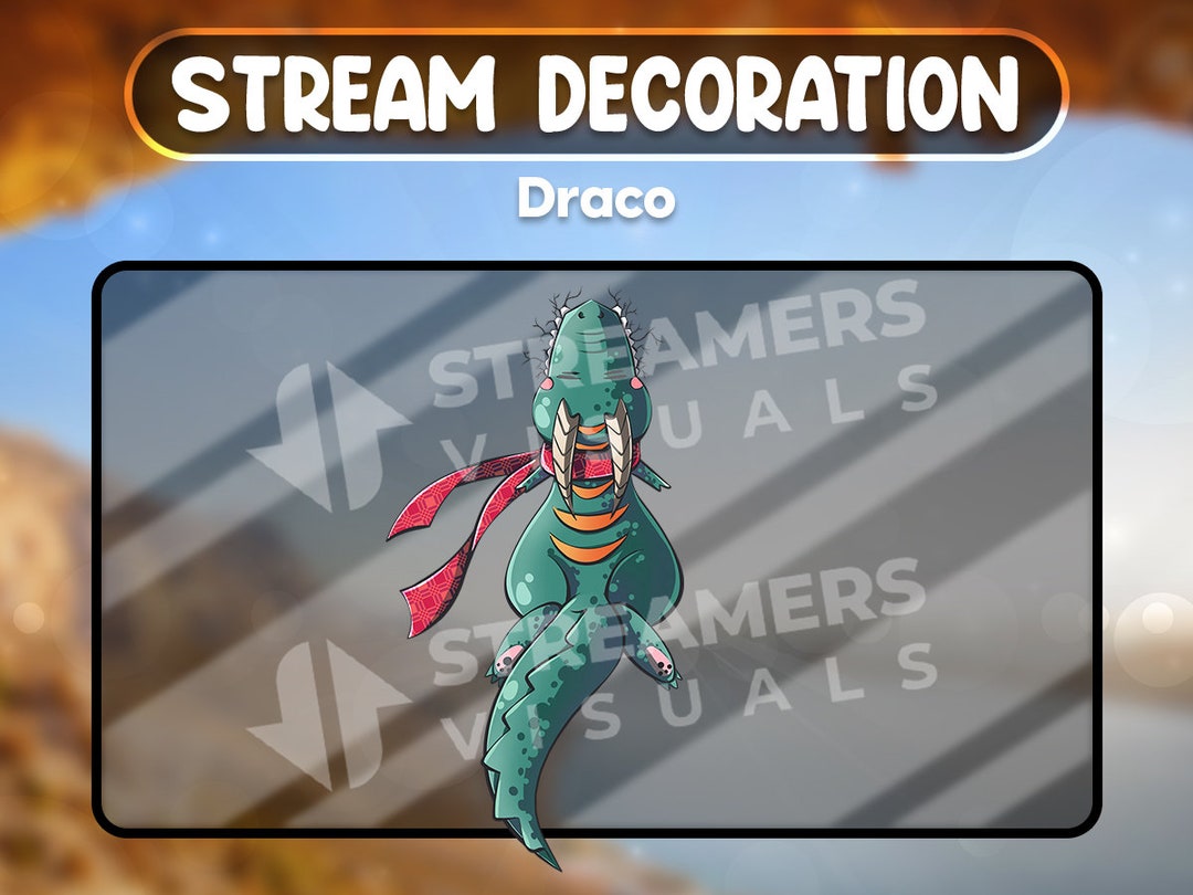 Biting Dragon Animated Stream Decoration Tangle Fantasy Streamer Gift ...