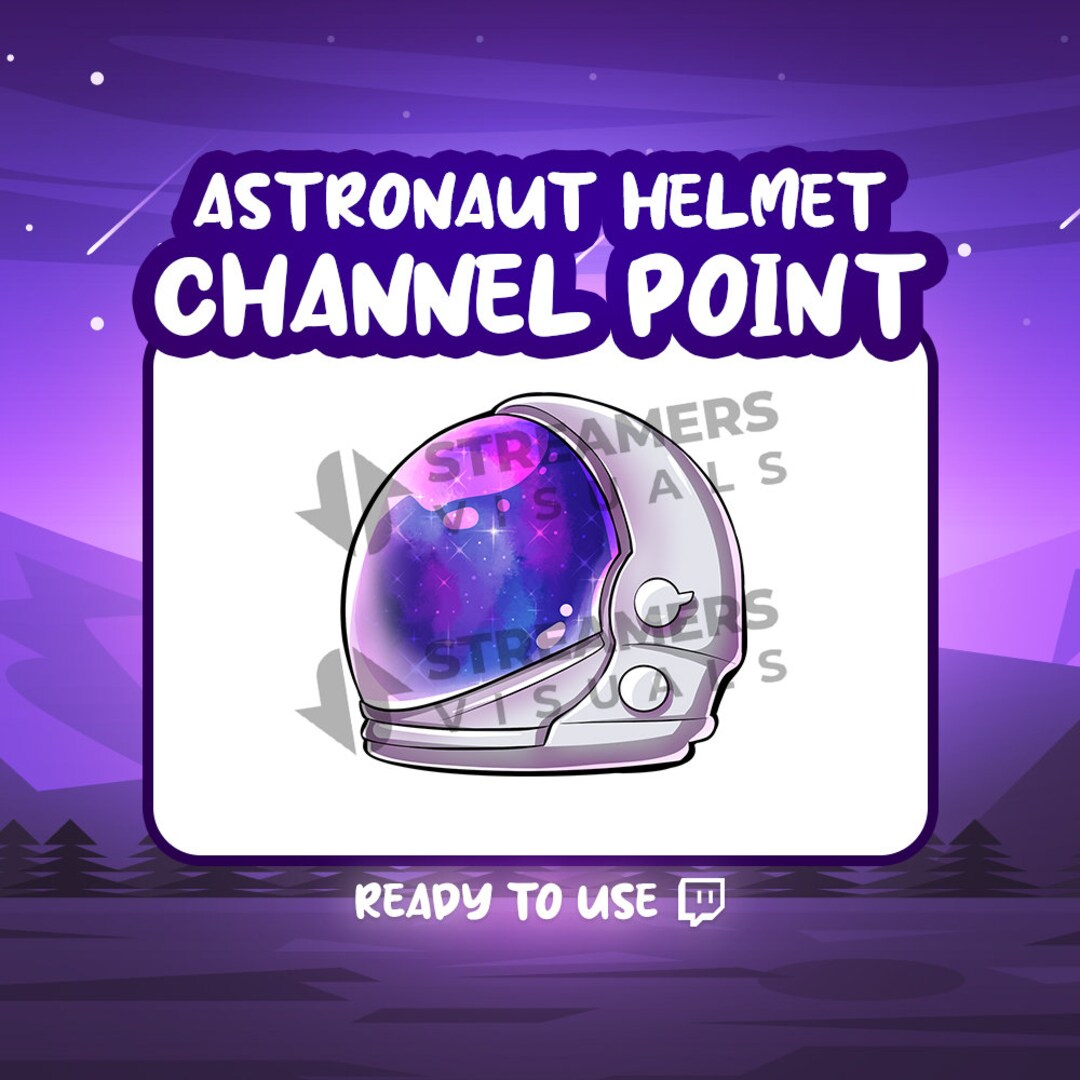 Astronaut Helmet Twitch Channel Point Icon: Starfield Stream Emote ...