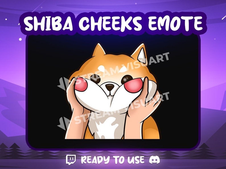 Shiba Inu Cheek Twitch Emote, Dog Emoji (digital Download - Etsy Hong Kong