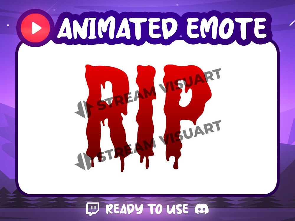 RIP Animated Emote Twitch Emotes Memorial Rest in Peace Funeral ...