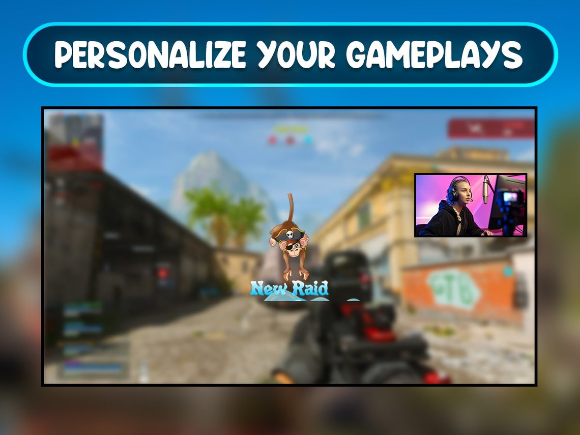 Monkey Pirate X6 Animated Alert Box Animal Ape Chimp Funny Joker ...