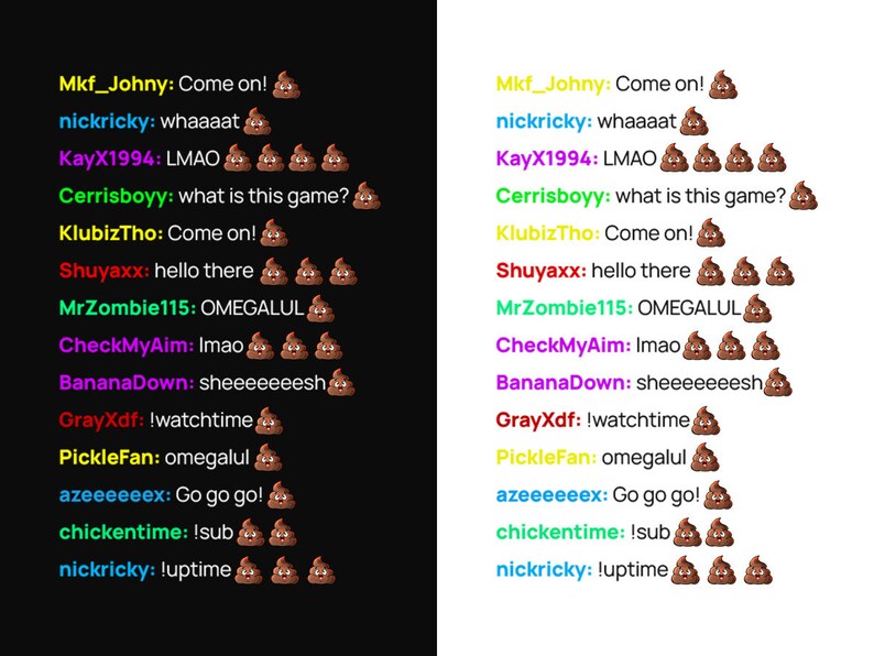 Poop Twitch Emote Discord Emoji Kick Subscriber Kawaii Cute Brown ...