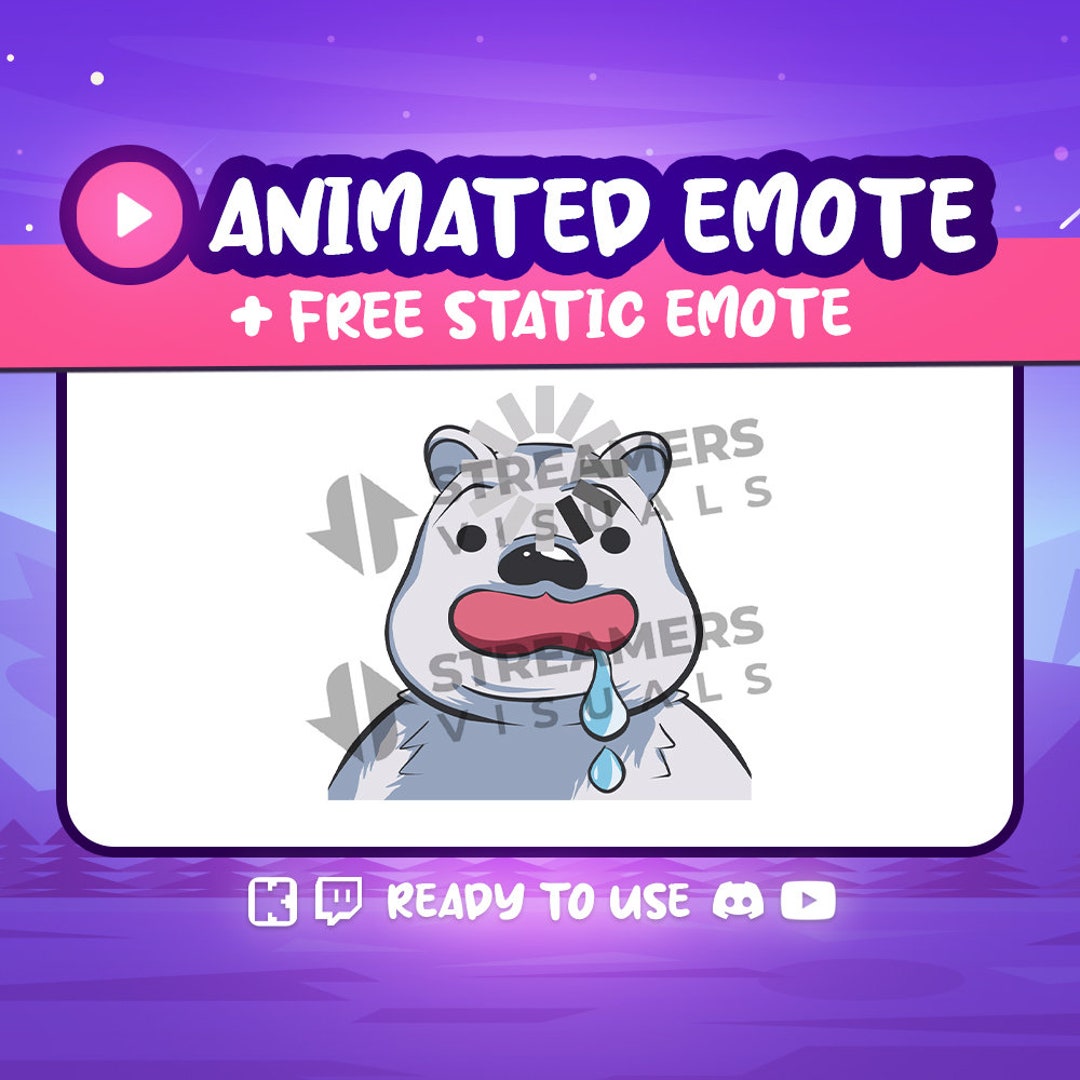 Bear Loading Animated Emote Twitch Emotes Bug Lag Glitch Kawaii Error ...