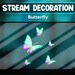 Butterfly Animated Stream Decoration: Magic Twitch Overlay (digital) - Etsy