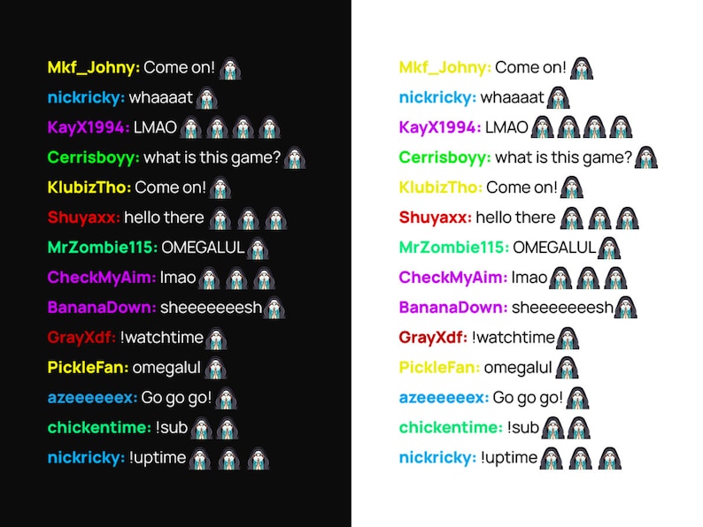 Praying Nun Cry Emote: Spooky Horror Twitch/discord (digital Download ...