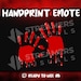 Handprint Twitch Emote Discord Emoji Kick Subscriber Horror Blood Red ...