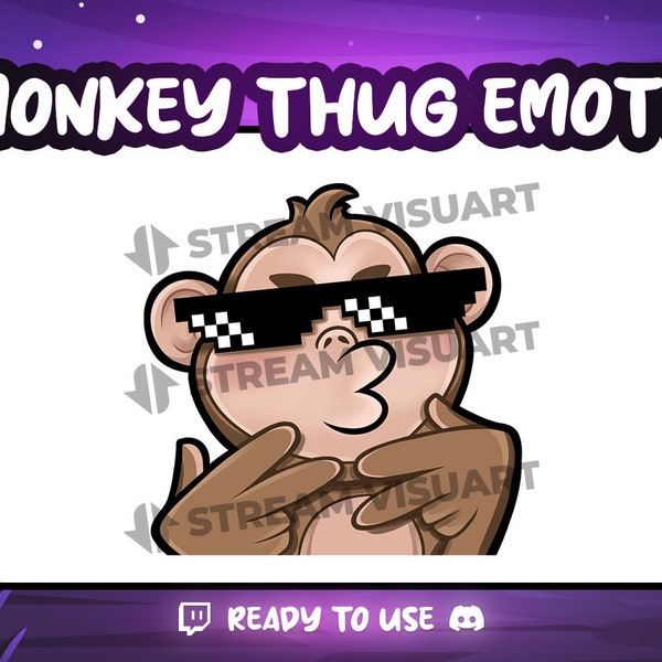 Monkey Emoji - Etsy
