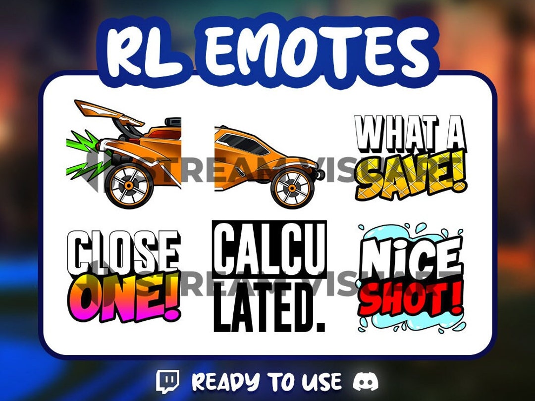 RL Car Emotes Pack: Gaming Streamer Emoticons (digital Download) - Etsy