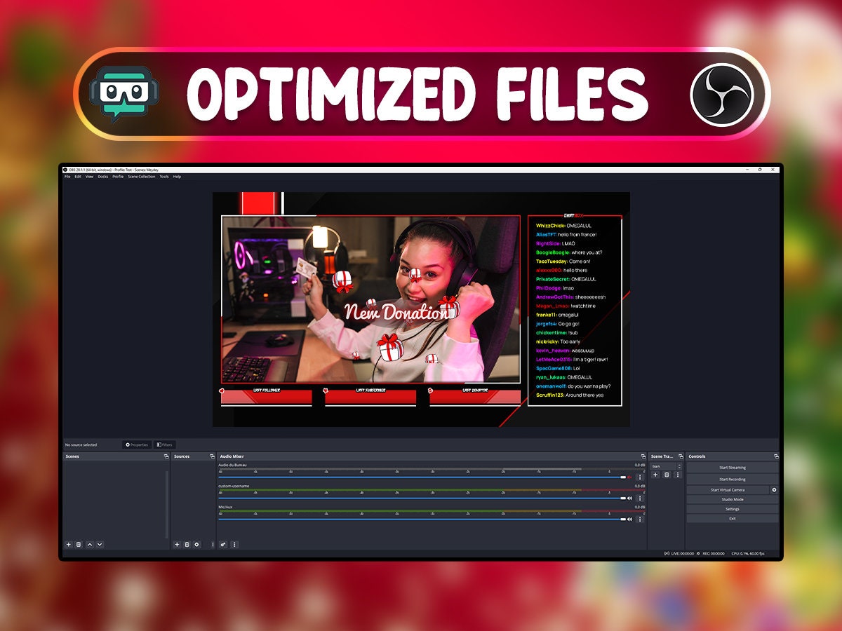 Falling Gifts X6 Animated Alert Box Christmas Xmas Gift Shower Cute ...