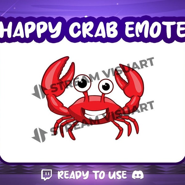 Crab Twitch Emotes - Etsy