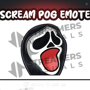 Scream Pog Emote: Twitch, Discord, Youtube (digital Download) - Etsy