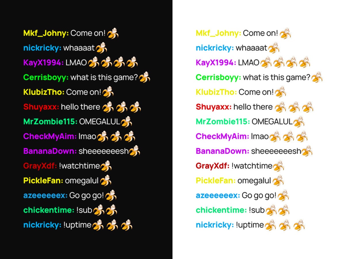 Crazy Banana Twitch Emote Discord Emoji Kick Subscriber Insane Funny ...