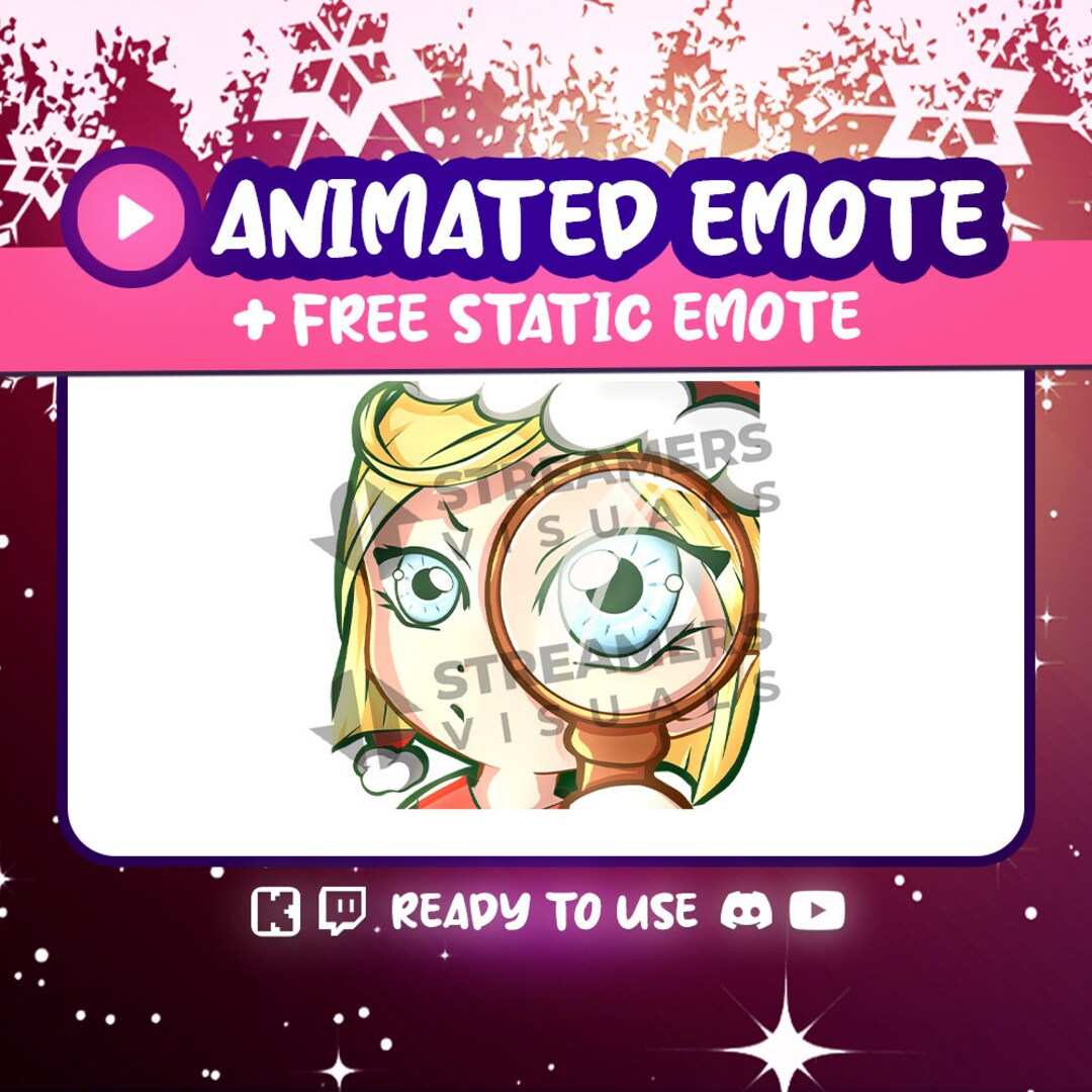 Santa's Elf SUS Animated Emote Twitch Emotes Kawaii Manga - Etsy