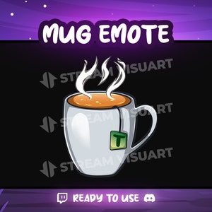Mug Twitch Emote Discord Emoji Kick Subscriber Coffee Cup Break Tea Hot ...
