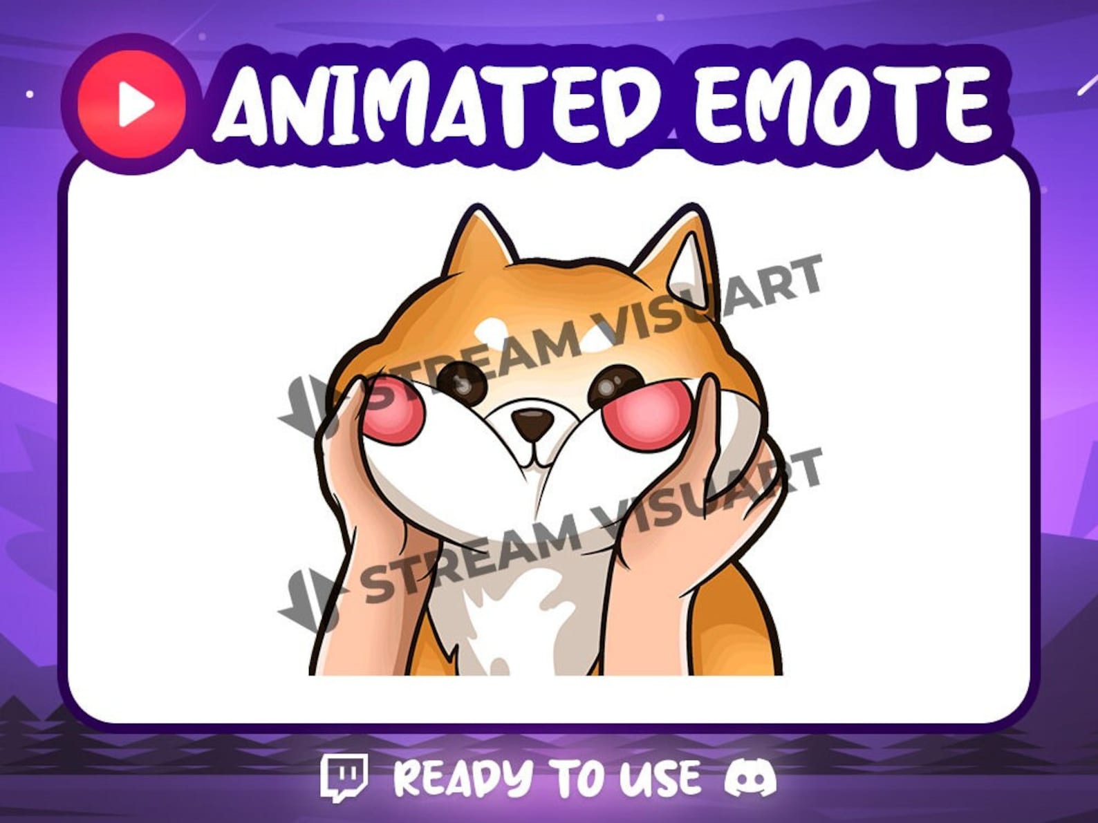 Shiba Cheeks Animated Emote Twitch Emotes Puppies Adorable Pet Canine ...