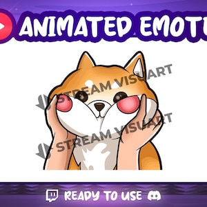 Shiba Cheeks Animated Emote Twitch Emotes Puppies Adorable Pet Canine ...
