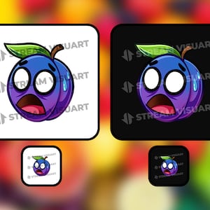 Fruits Twitch Emotes Pack 6x Funny Colorfull Amusing Adorable Cute Cool ...