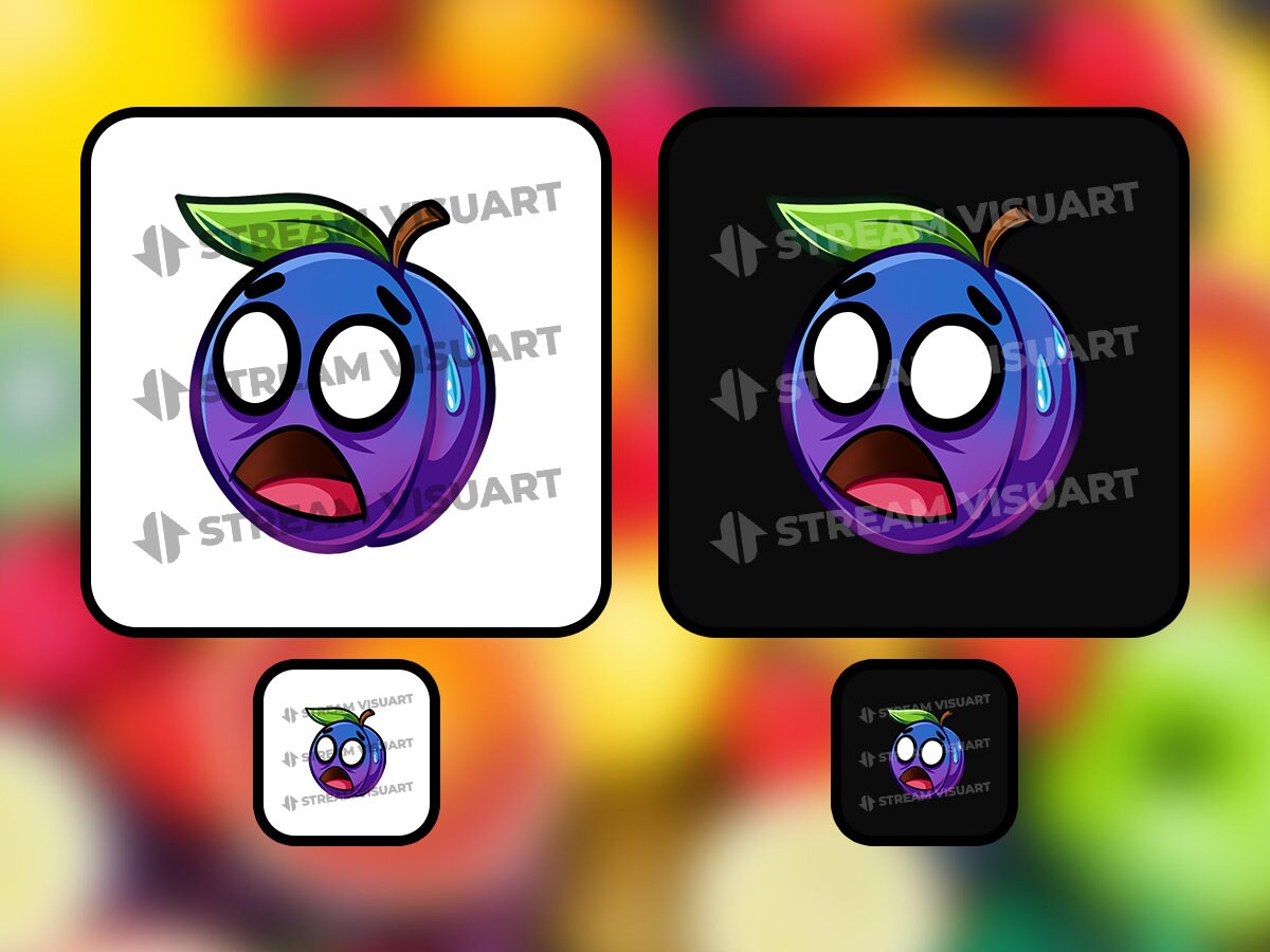 Fruits Twitch Emotes Pack 6x Funny Colorfull Amusing Adorable - Etsy