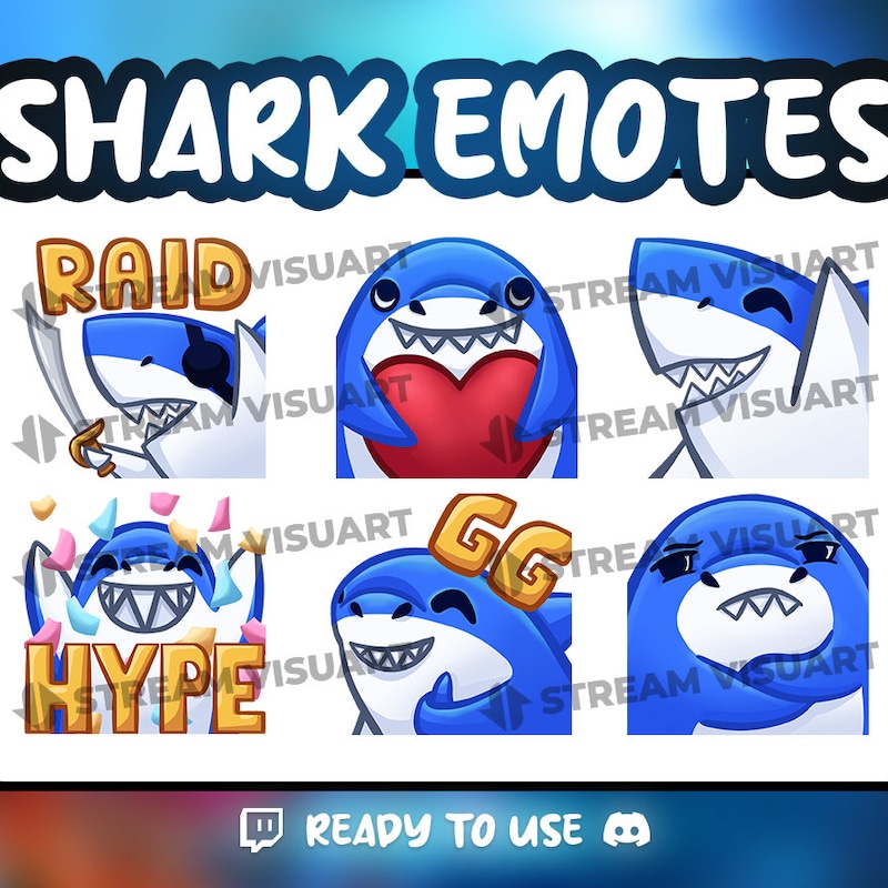 Twitch Fish Emotes - Etsy
