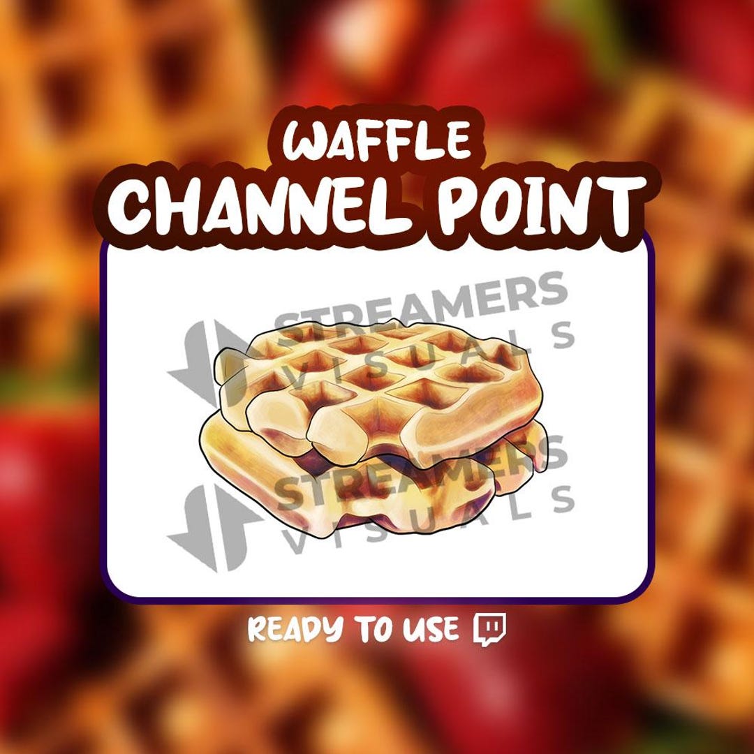 Waffle Twitch Channel Point Icon Cake Sugar Softness Snacks Breakfast ...