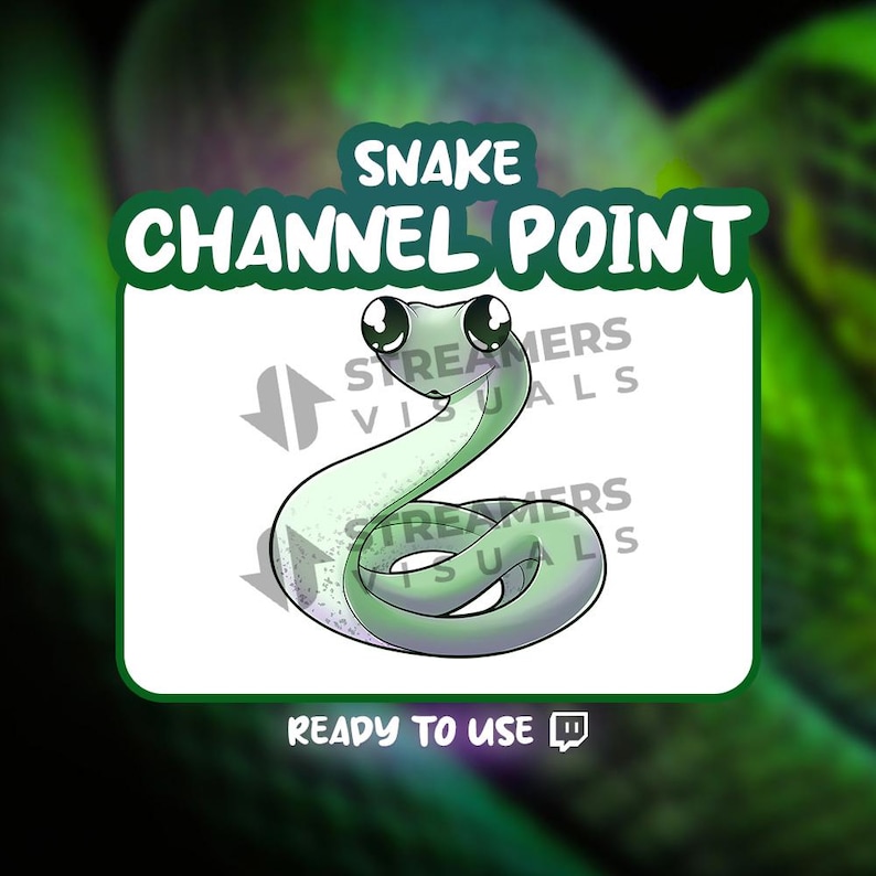 Snake Twitch Channel Point Icon Emerald Jungle Tropical Forest Exotic ...