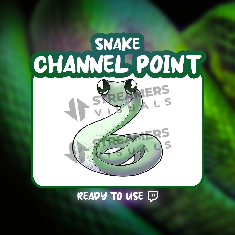 Snake Twitch Channel Point Icon Emerald Jungle Tropical Forest Exotic ...