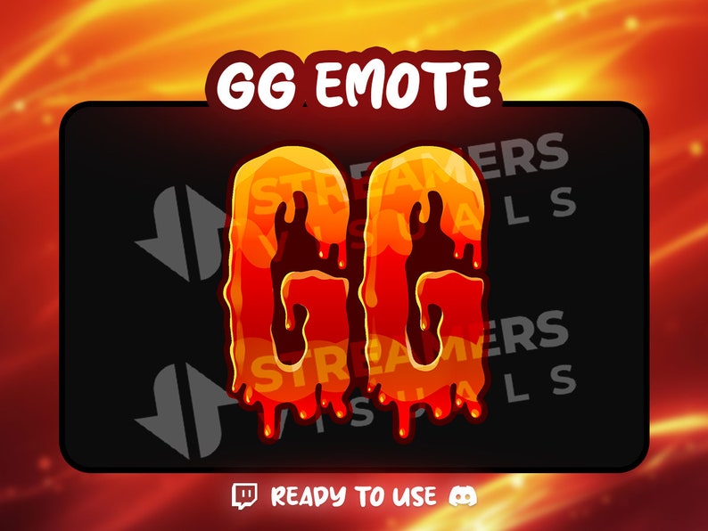 Bloody GG Emote: Horror Text, Twitch/discord/kick (digital Download) - Etsy