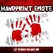Handprint Twitch Emote Discord Emoji Kick Subscriber Horror Blood Red ...