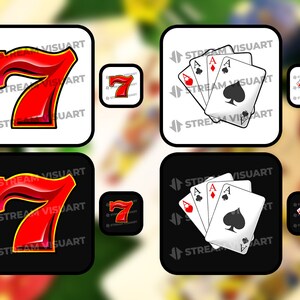 Casino Emotes Pack: Twitch, Discord, Youtube (instant Download) - Etsy