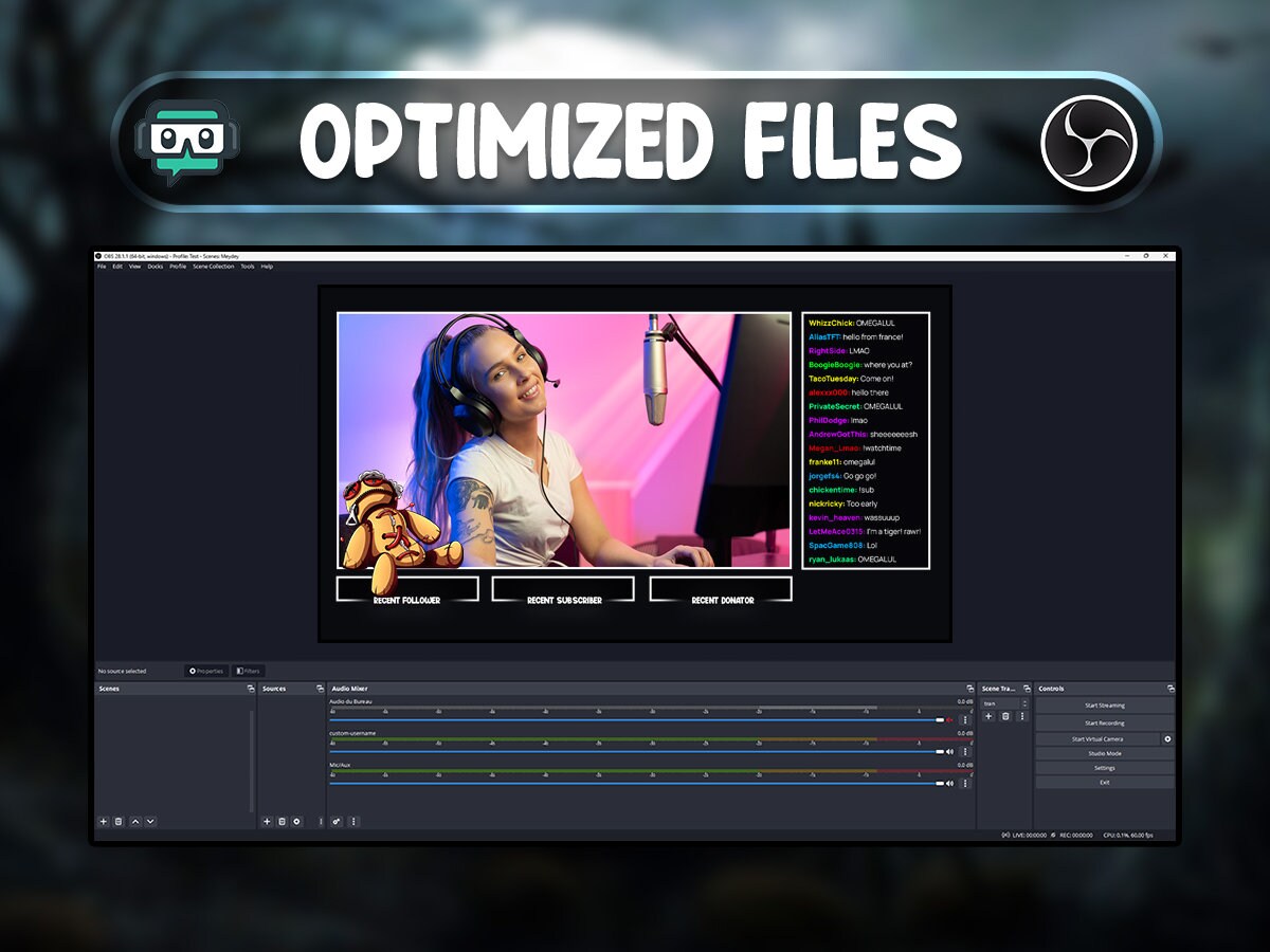 Voodoo Doll Animated Stream Decoration Halloween Occult Spooky Streamer ...
