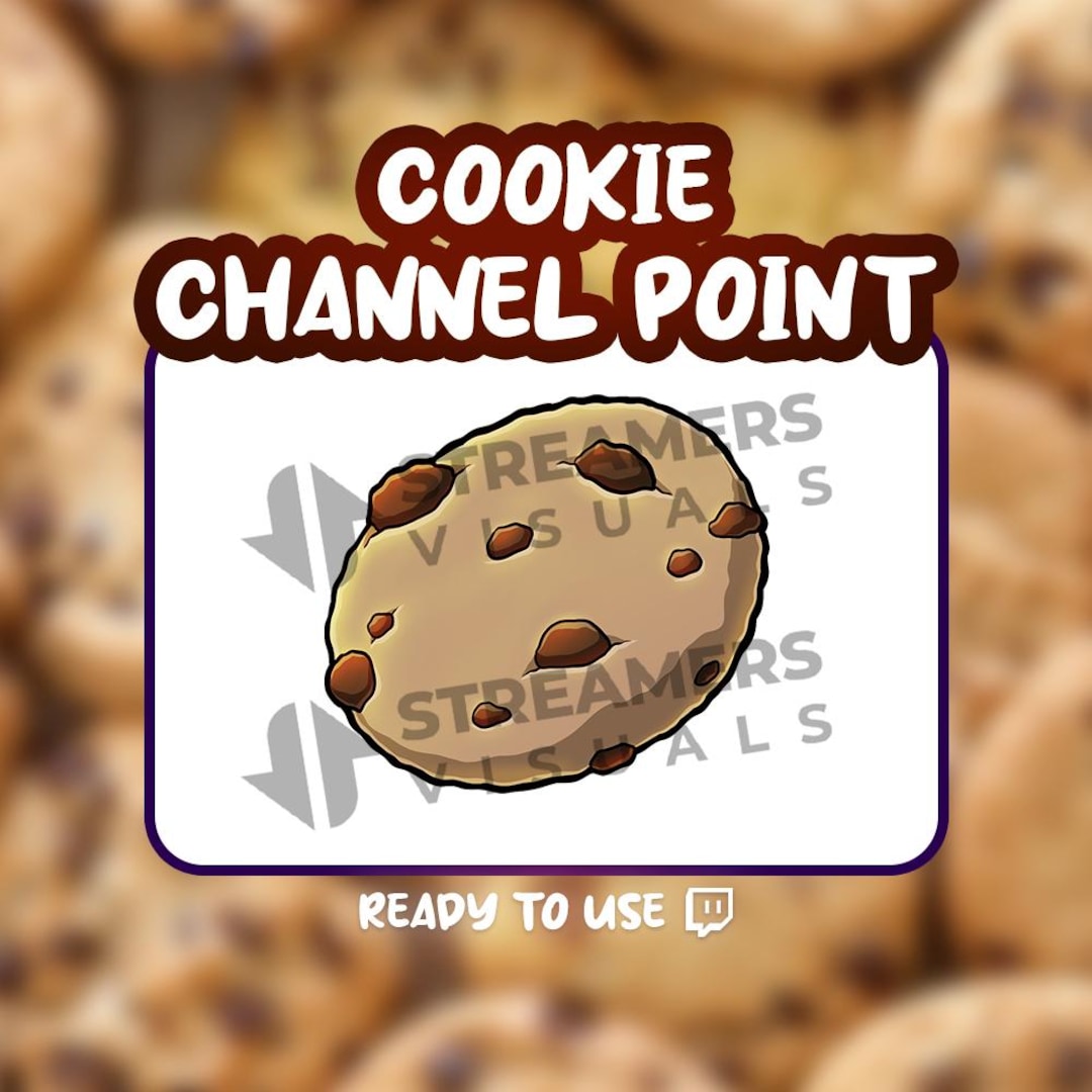 Cookie Twitch Channel Point Icon: Festive Stream Reward (digital ...
