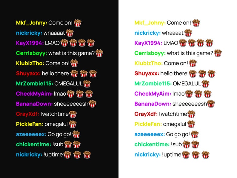 Fried Chicken Bucket Emote: Spicy Wing Nugget Emoji (digital Download ...