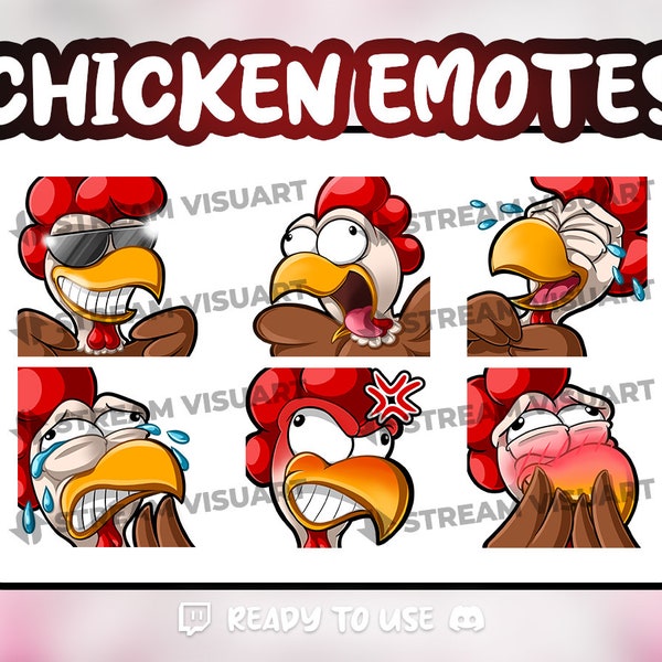 Emote Pack Rooster - Etsy
