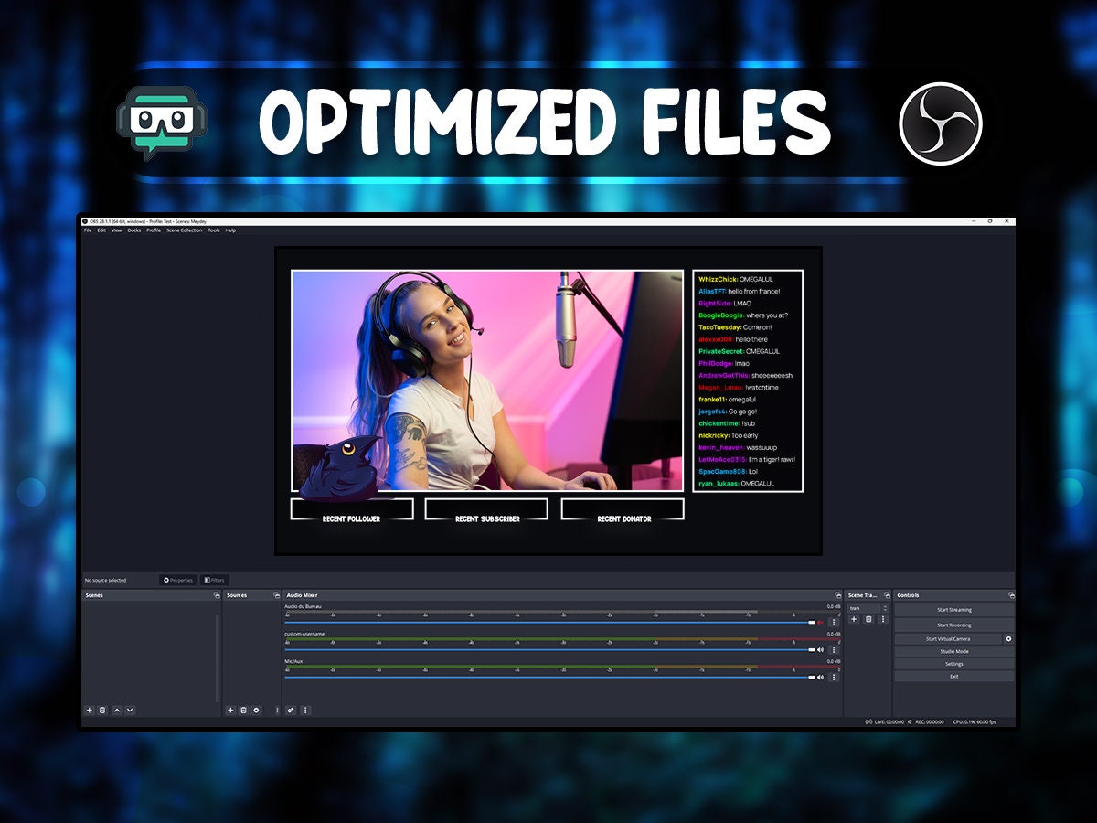 Raven Cute Animated Stream Decoration Halloween Bird Gothic Streamer ...