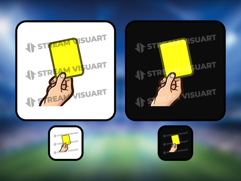 Soccer Twitch Emotes Pack 6x Football Player Sports Ball Red Yellow ...