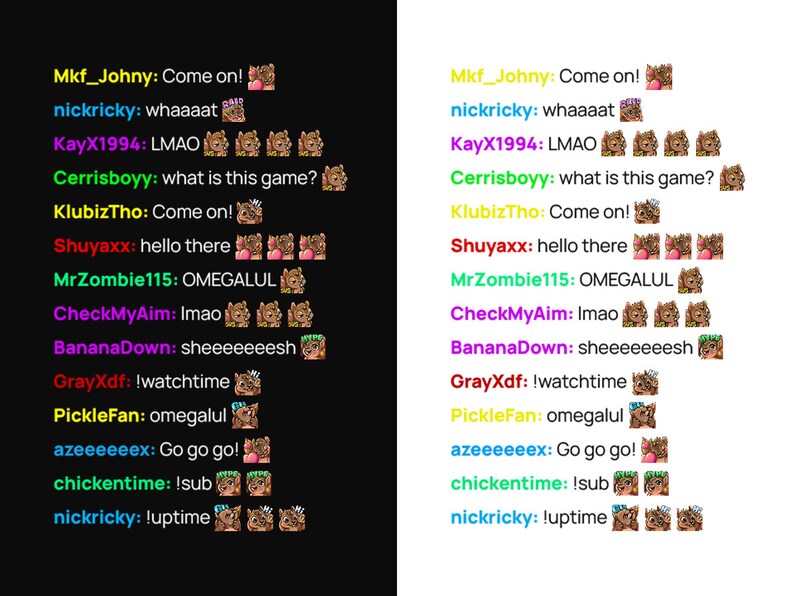 Squirrel Twitch Emotes Pack 6x Animal Adorable Cute Kawaii Sus Hype ...