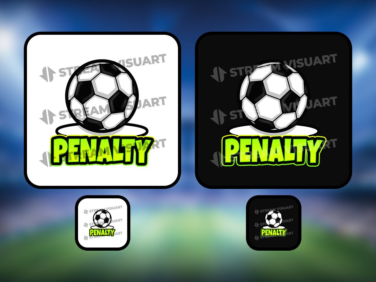 Soccer Twitch Emotes Pack 6x Football Player Sports Ball Red Yellow ...