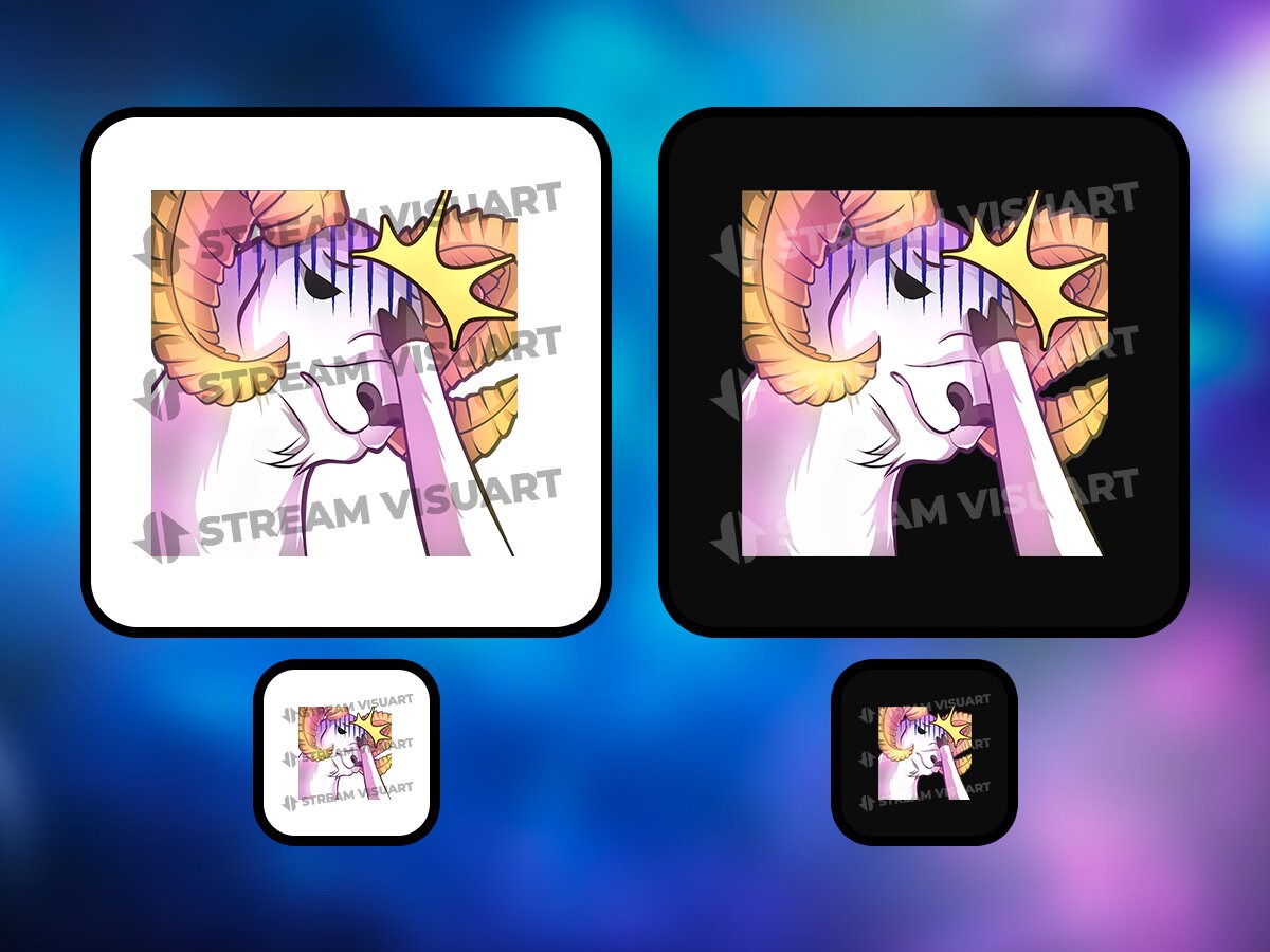 Goat Twitch Emotes Pack 6x Badass Cool Winner Thug Horn 1 Animal White ...
