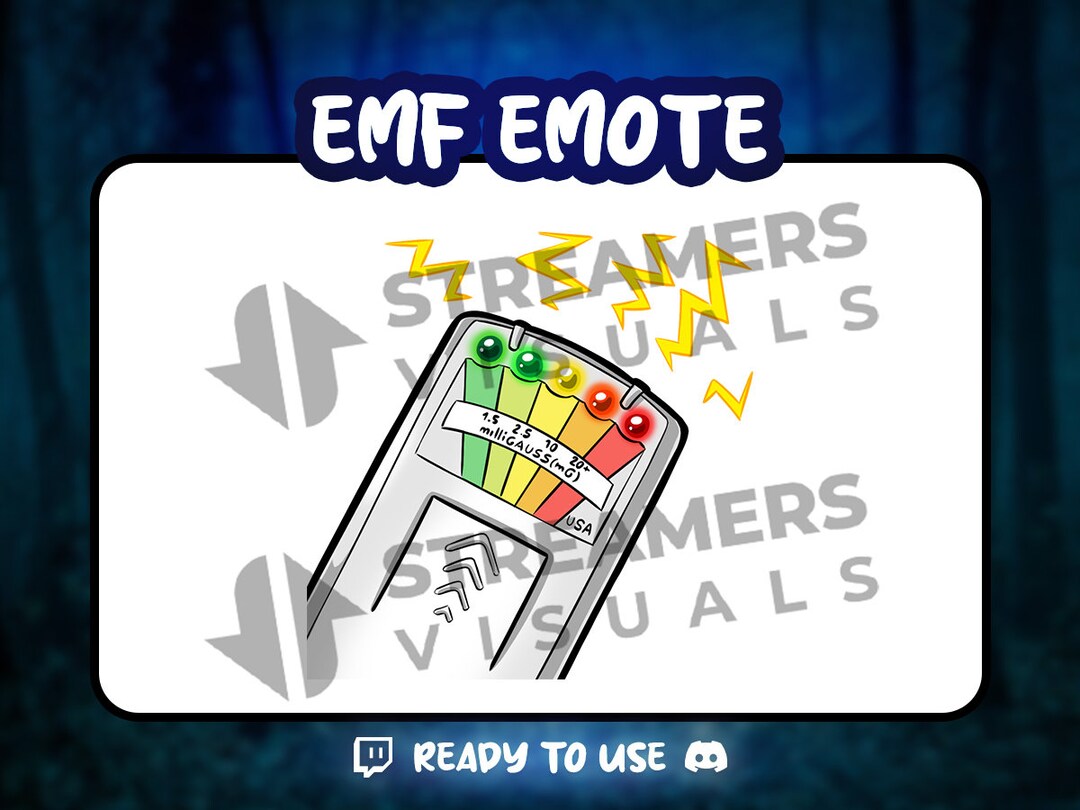 EMF Twitch Emote Discord Emoji Kick Subscriber Paranormal Activity ...