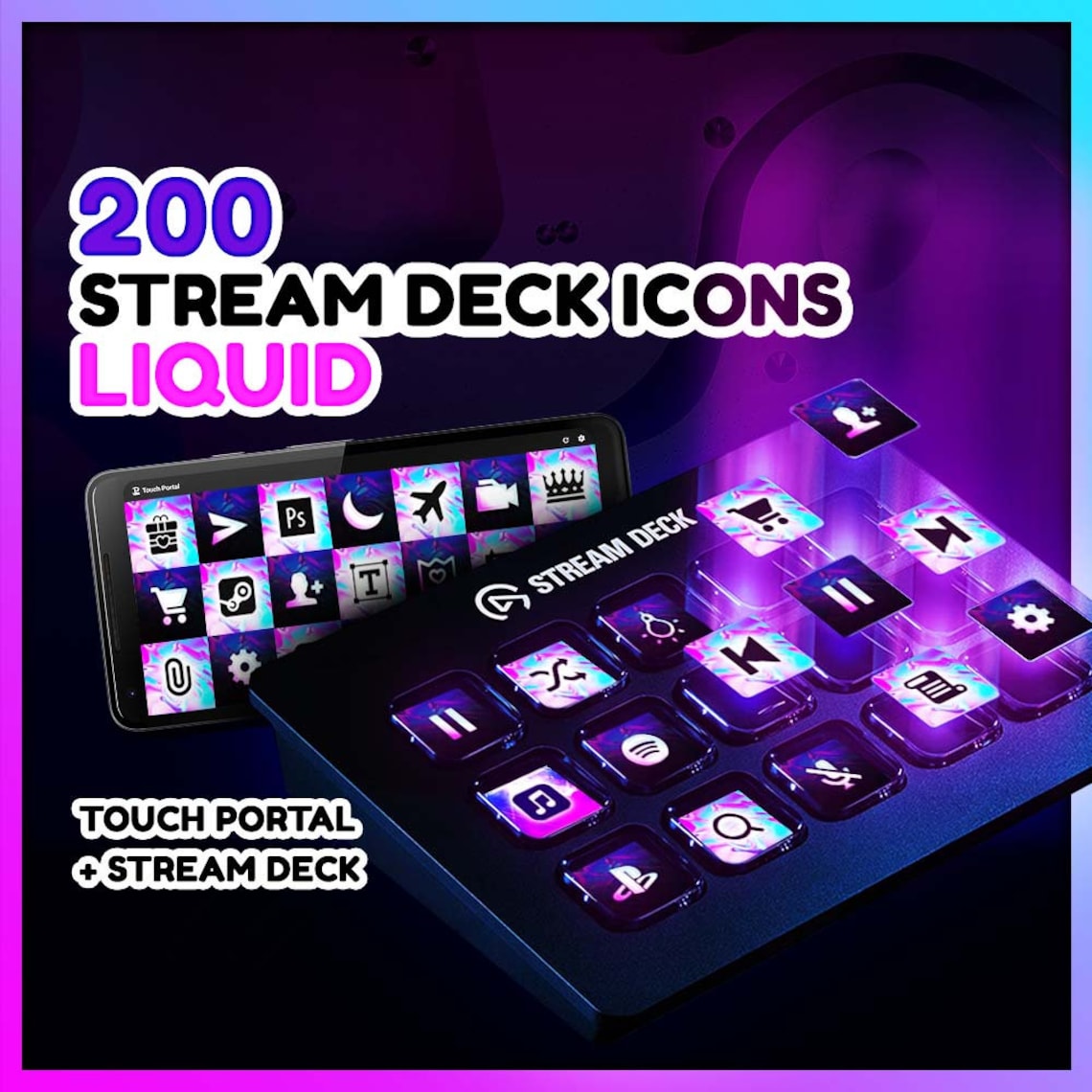 Liquid Stream Deck Icons 200 Twitch Streamers Amazing Designs ...